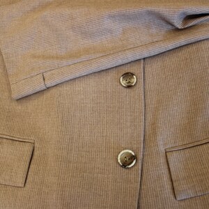 Vintage Louis Roth 46L Men's Tan Pinstripe Suit Two Button, Dinner ...