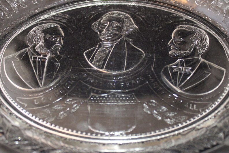 Antique Three Presidents 12.5" Platter - AKA in Remembrance, President ...