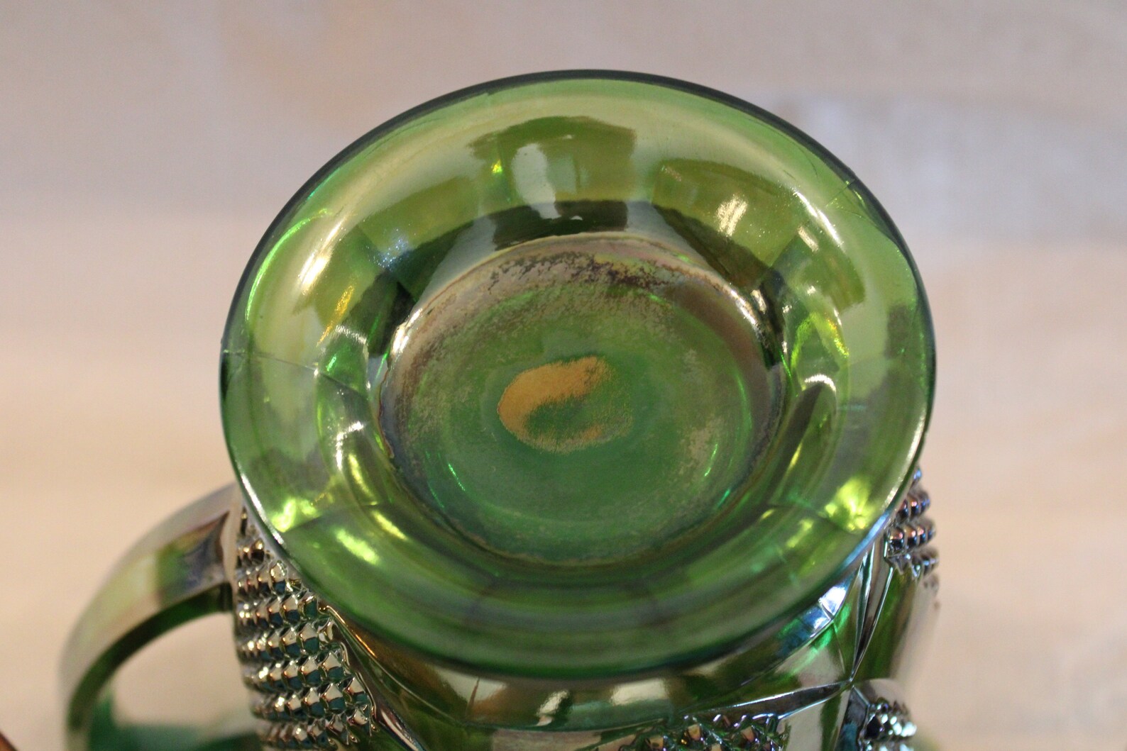 RARE Gorgeous Westmoreland for Levay Glass Opalescent Green - Etsy