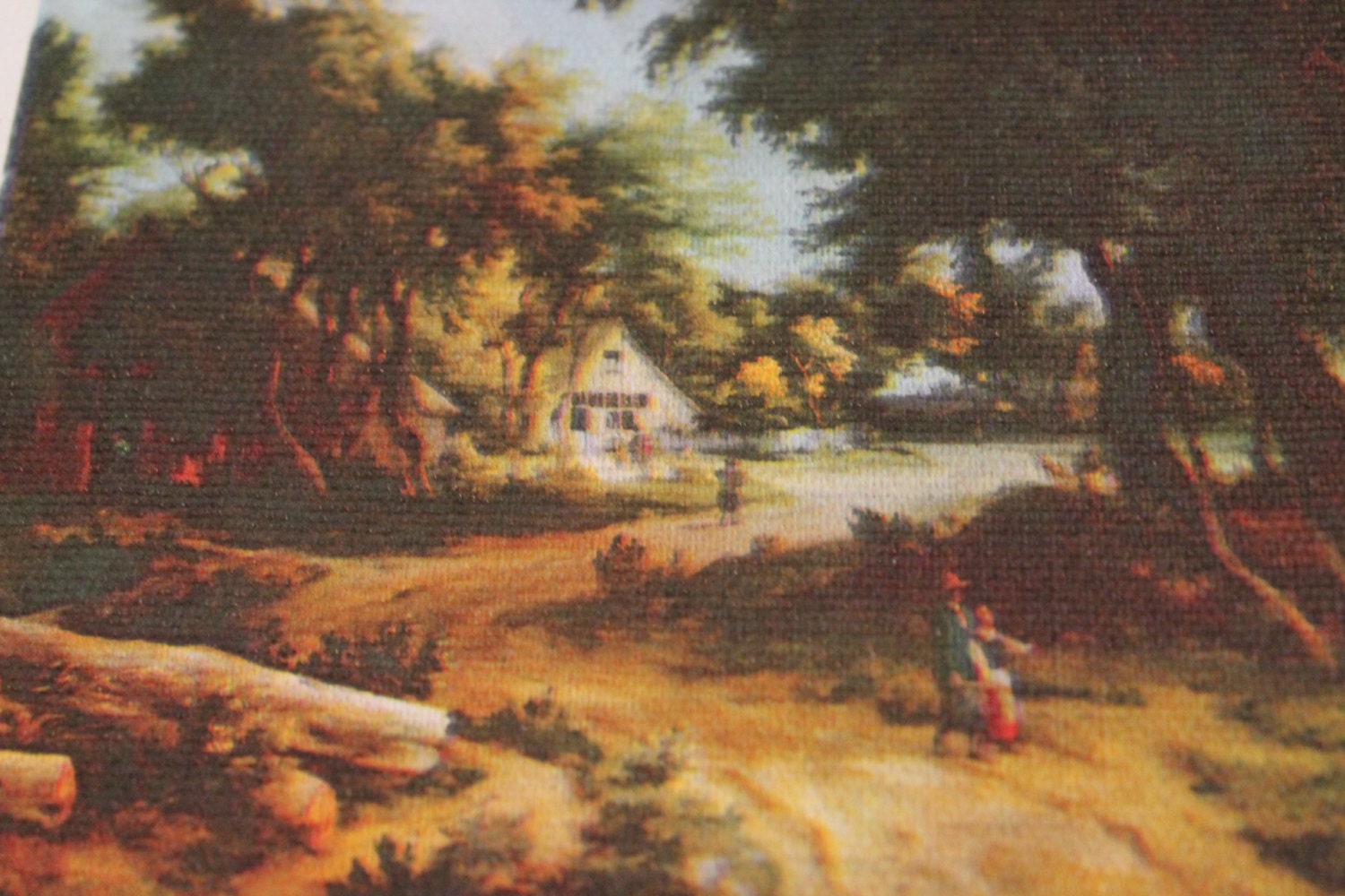 Meindert Hobbema Canvas Lithograph- "village Avenue" Artwork ...