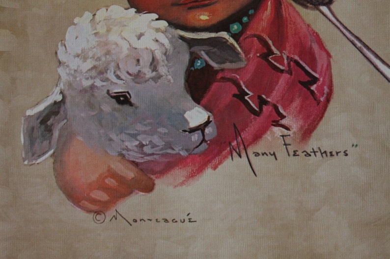 Many Feathers 11 by 15 Lithograph Monteague | Etsy