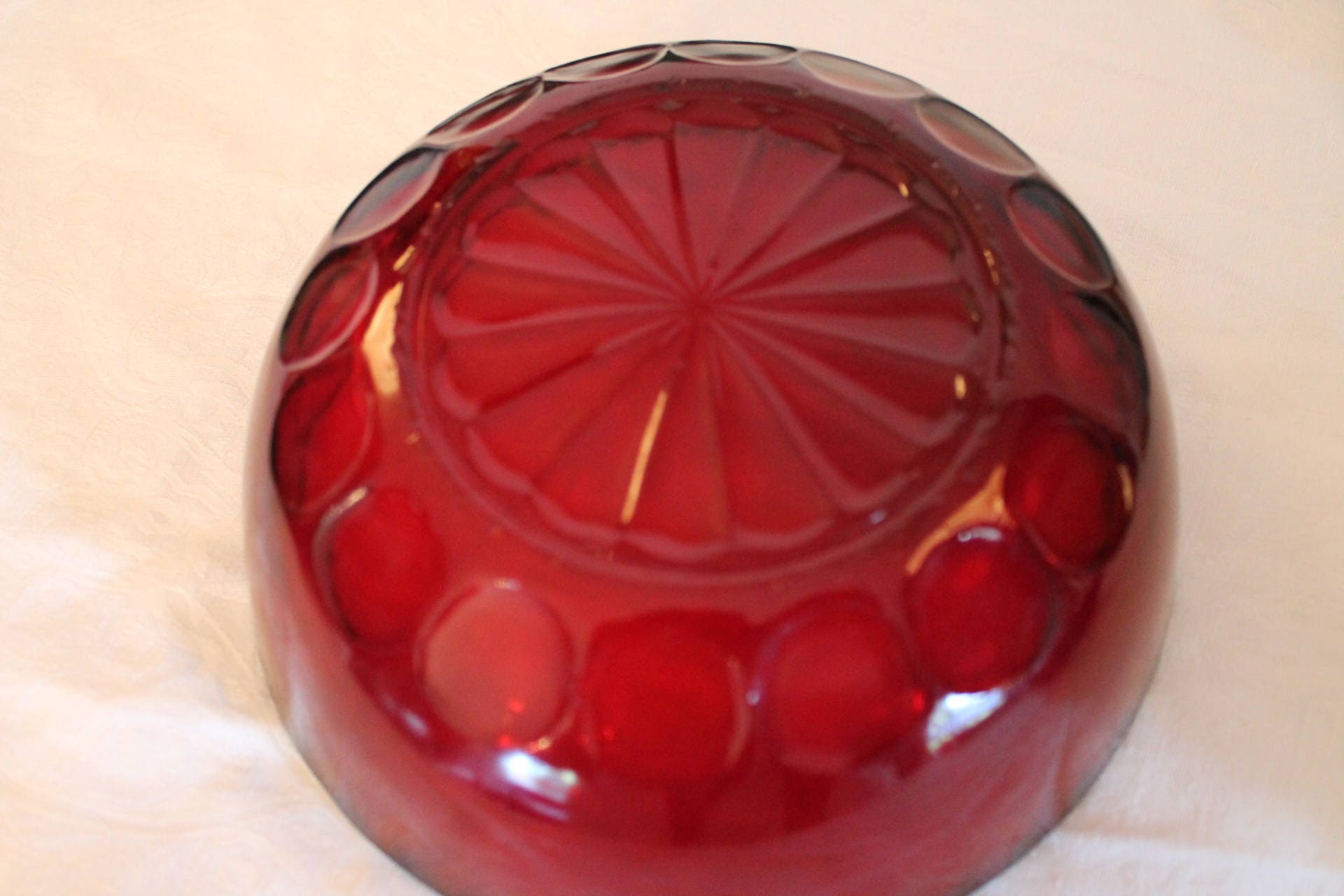 Anchor Hocking Royal Ruby 5 piece Berry Bowl Set Service for | Etsy