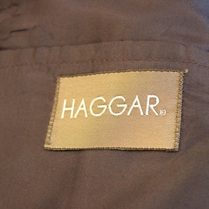 Vintage Haggar 46L Gray Blue Color Sport Coat - Two Button, Fully Lined ...