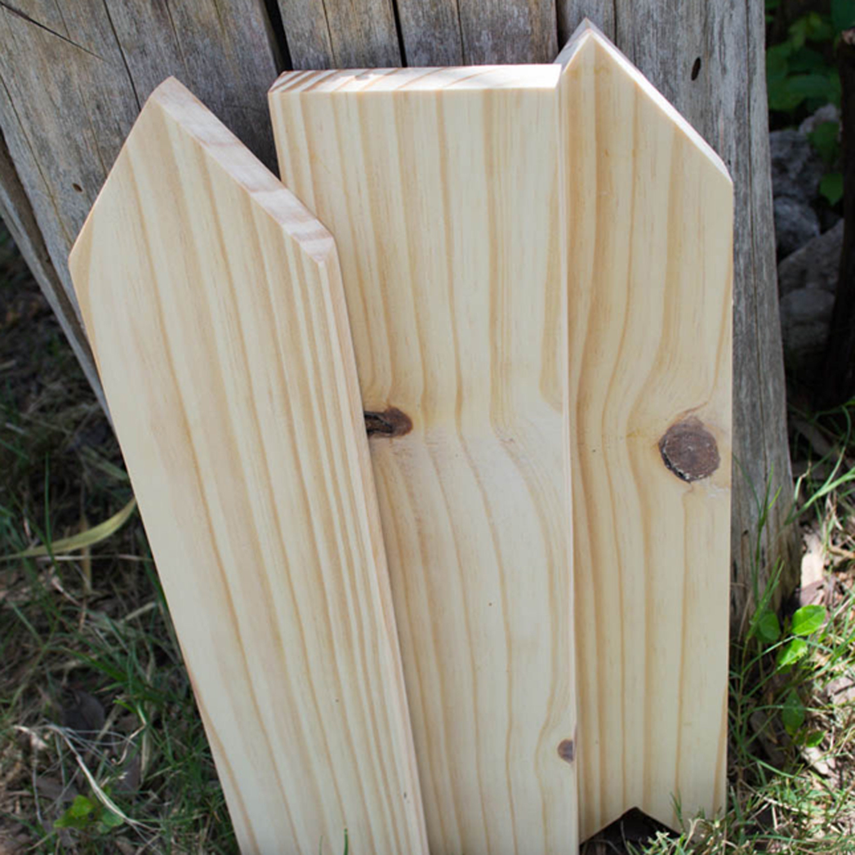 Blank Wooden Sign Post