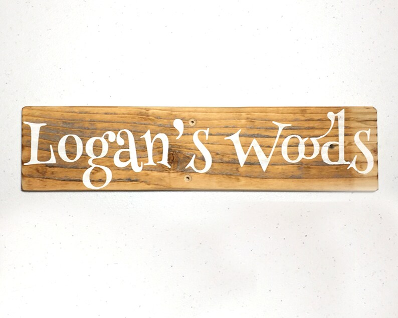 Bare Wood Sign With Custom Font Custom Cursive Sign Post - Etsy
