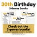 30th Birthday Trivia Game | 30th Birthday Game Printable | 30th ...