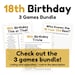 18th Birthday Trivia Game | 18th Birthday Game Printable | 18th ...