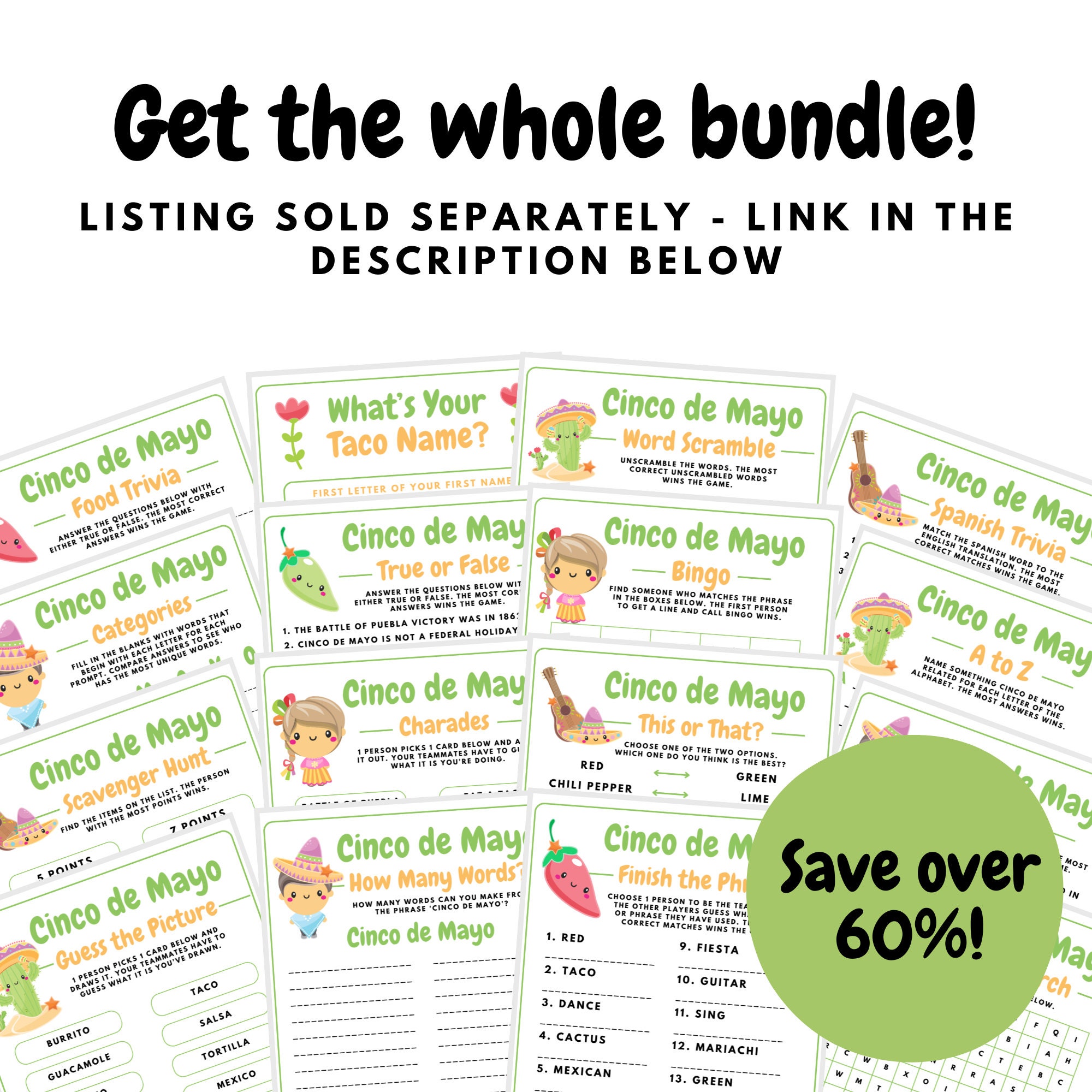 Cinco De Mayo What's Your Taco Name Game Cinco De Mayo Games Printable ...