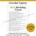 40th Birthday Trivia Game | 40th Birthday Game Printable | 40th ...