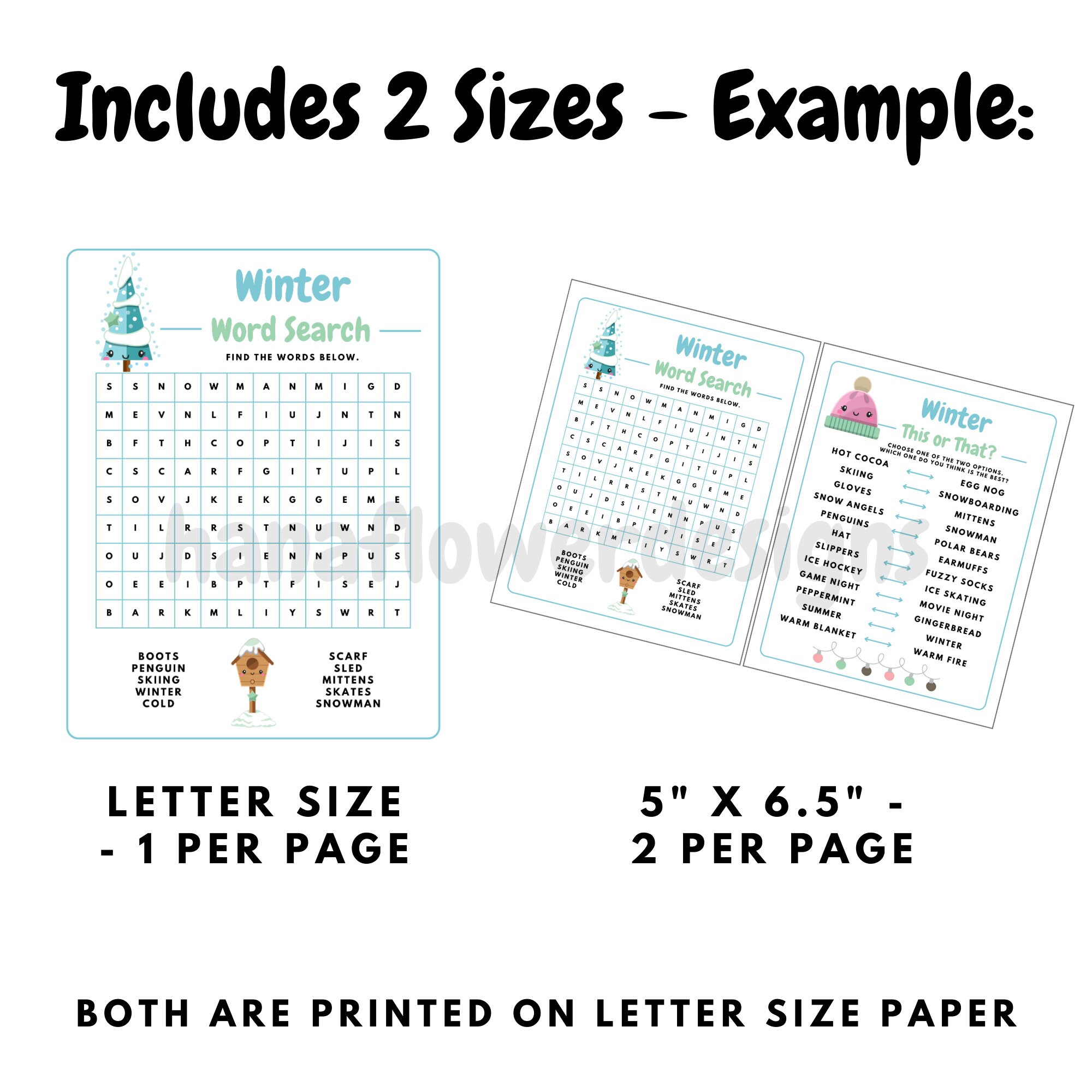 Winter True or False Trivia Game Winter Games Printable Winter Party ...