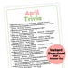 April Trivia Game | Month Trivia Game Printable | Spring Trivia Game ...