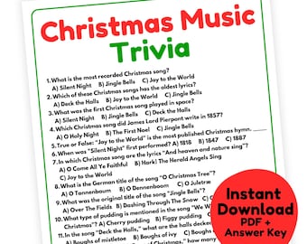 Christmas Song Trivia Game | Christmas Music Trivia | Christmas Carol ...