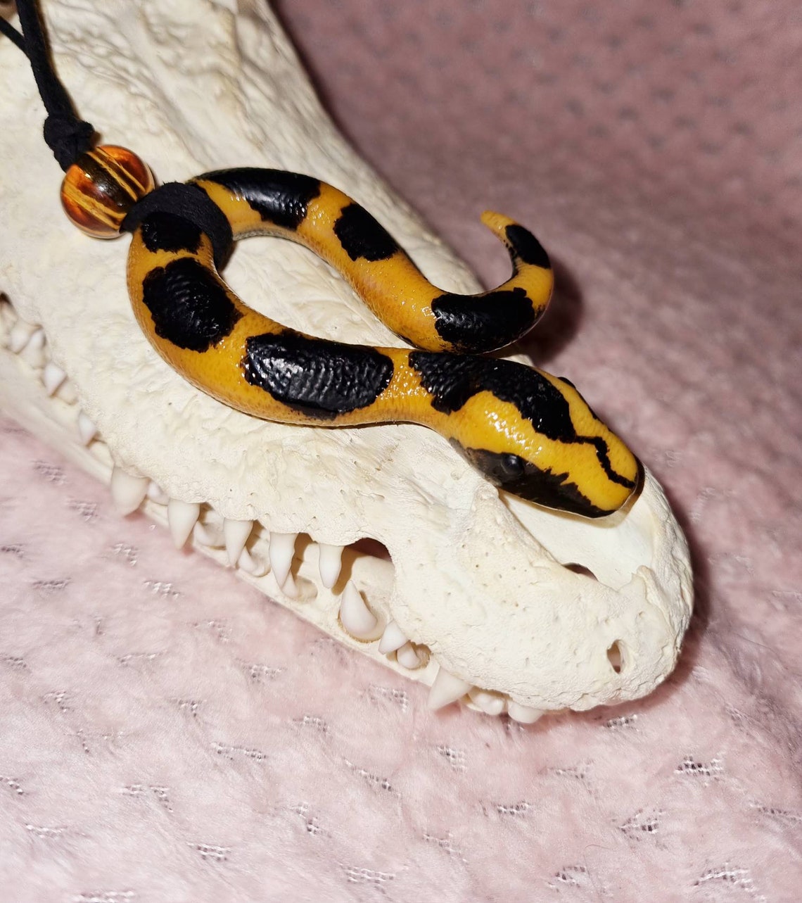 Realistic Snake Pendant Polymer Clay Sculpted Snake Necklace | Etsy UK