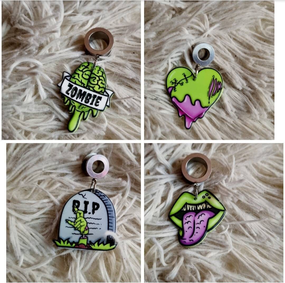 Zombie Tunnels, Ear Tunnels, Zombie Gauges, Stretched Ear Zombie ...
