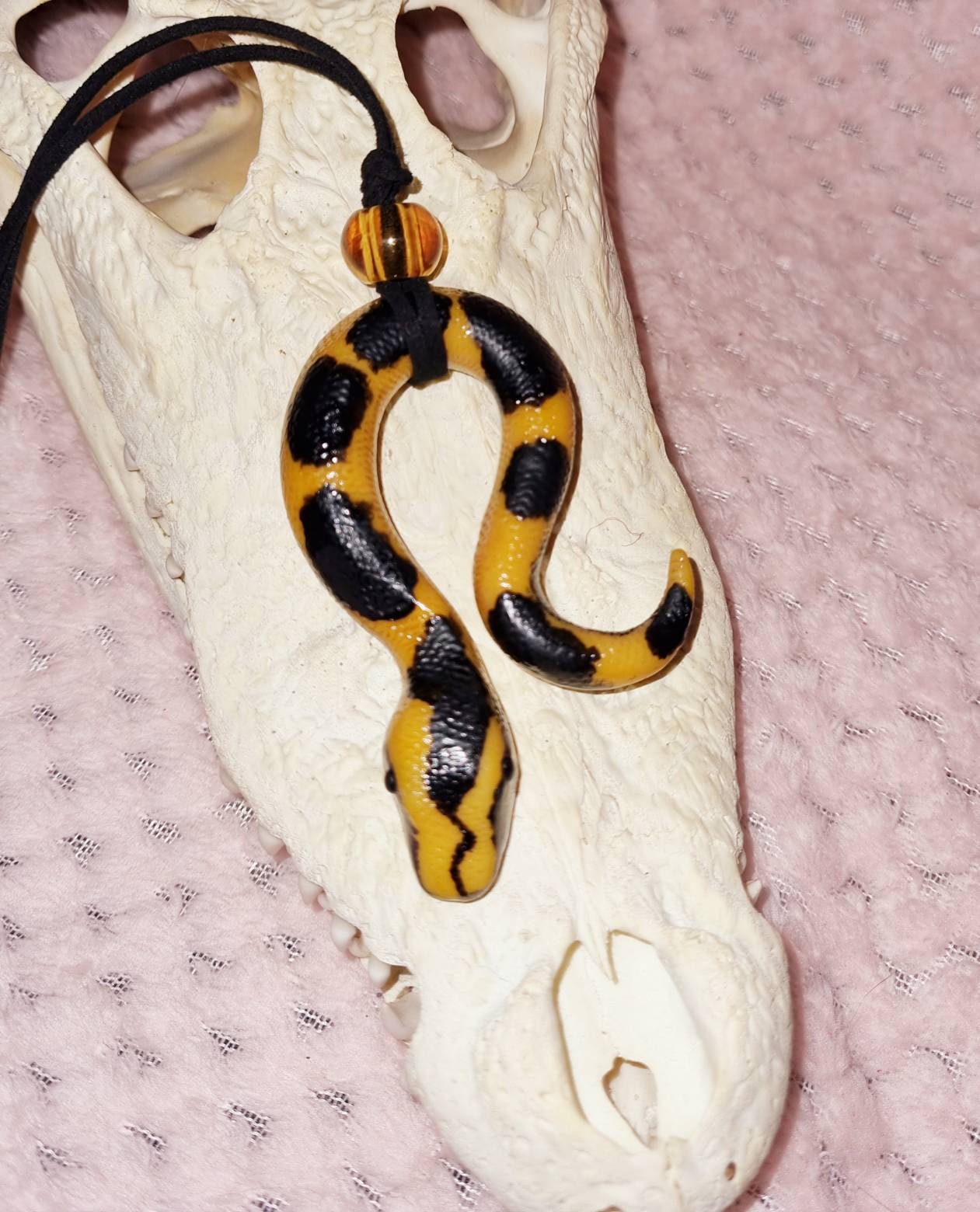 Realistic Snake Pendant Polymer Clay Sculpted Snake Necklace | Etsy UK