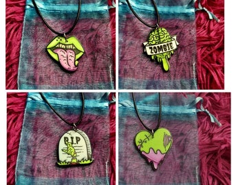 Zombie Pendant - Etsy