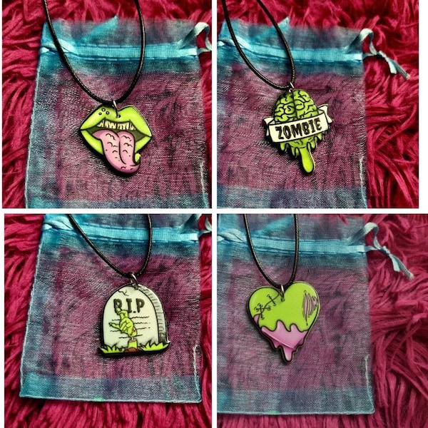 Zombie Necklace - Etsy
