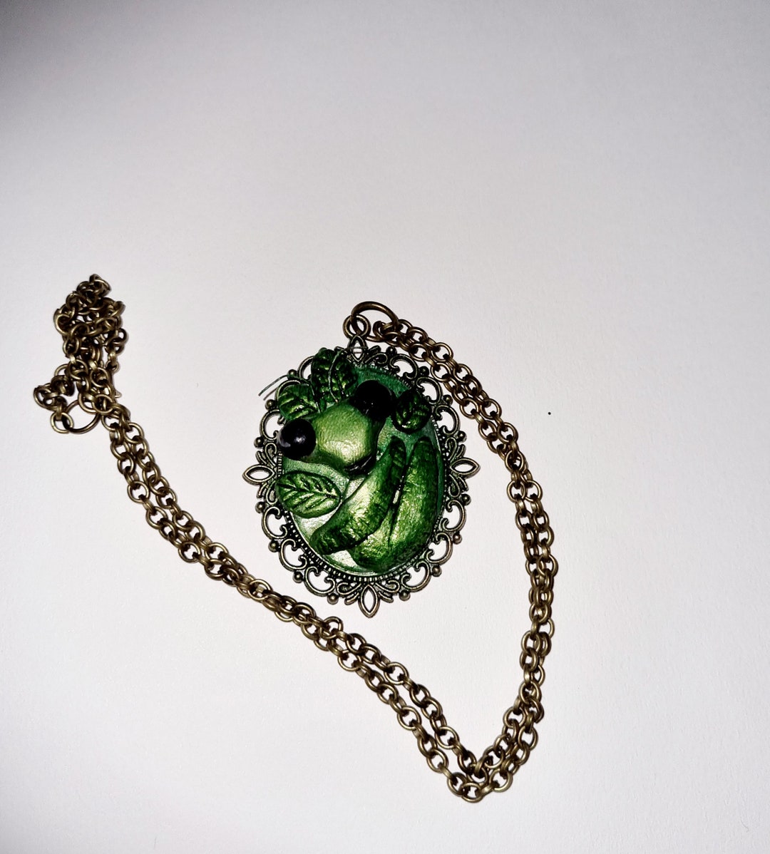 Praying Mantis Pendant, Polymer Clay Mantis Pendant, Handmade Pendant ...