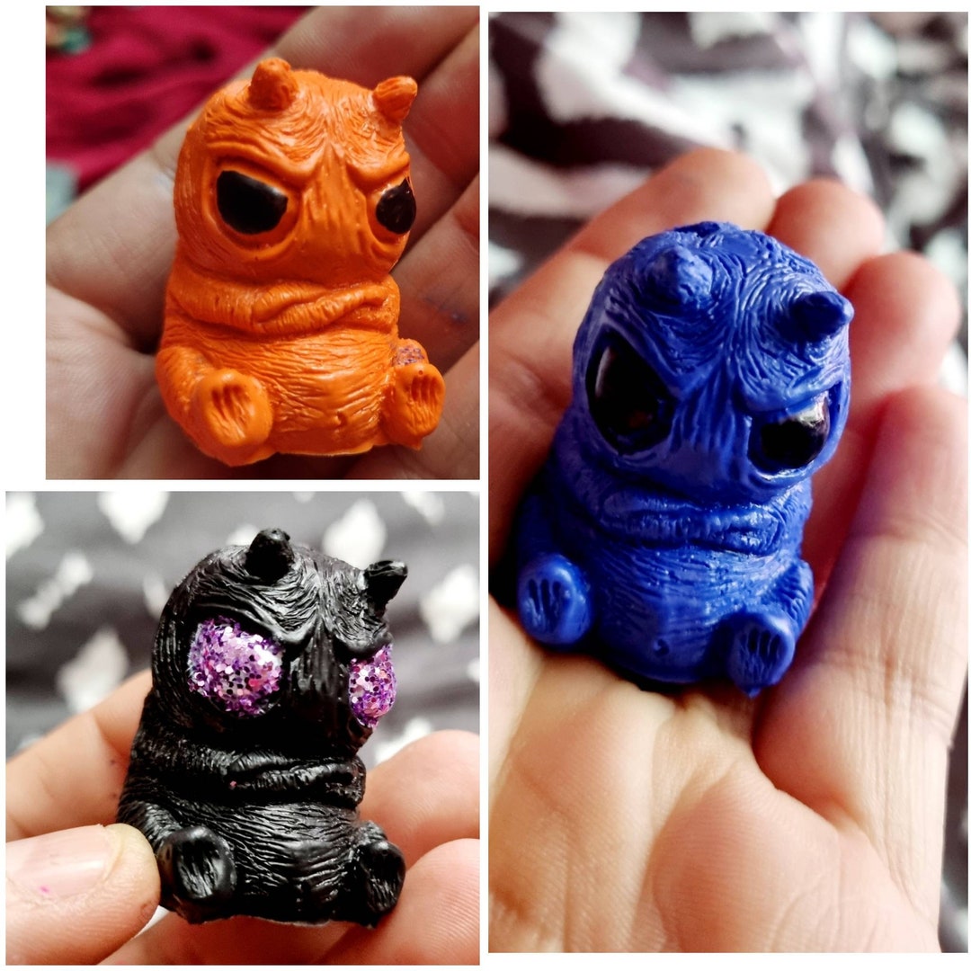 Desk Pet Monster, Grumpy Monster, Fathers Day Gift Idea, Moody Monster ...