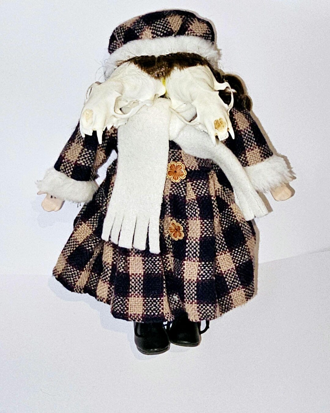 Gothic Horror Skull Doll, Siamese Twin Doll, Real Skull Head Doll - Etsy