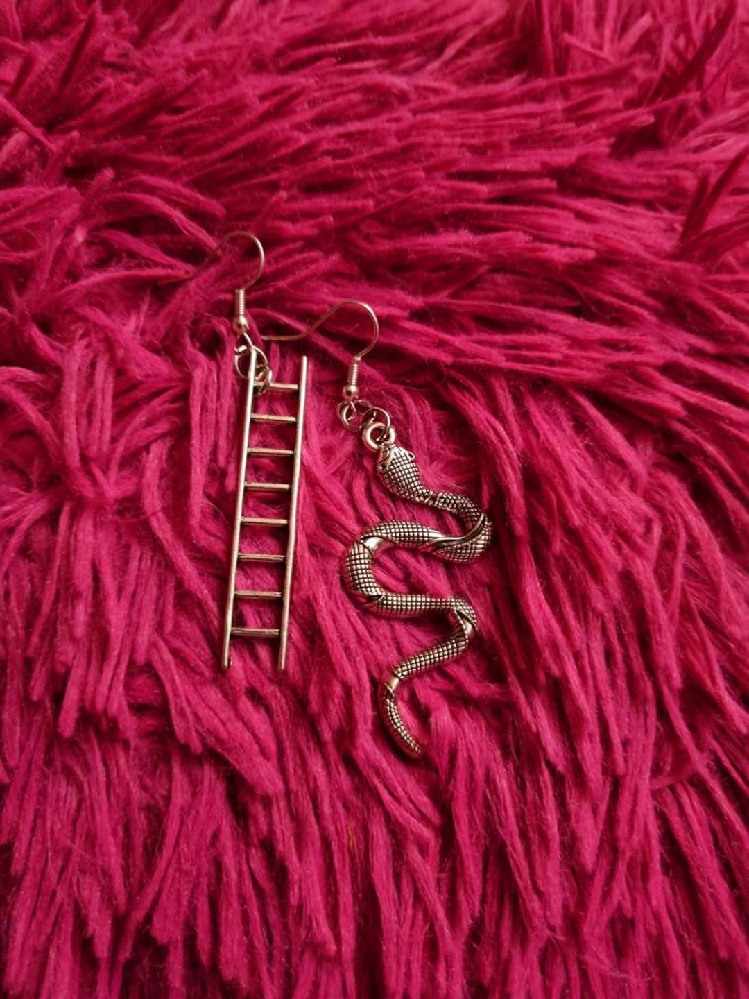 Snakes and Ladders Earrings, Snake Earrings, Ladder Earrings - Etsy