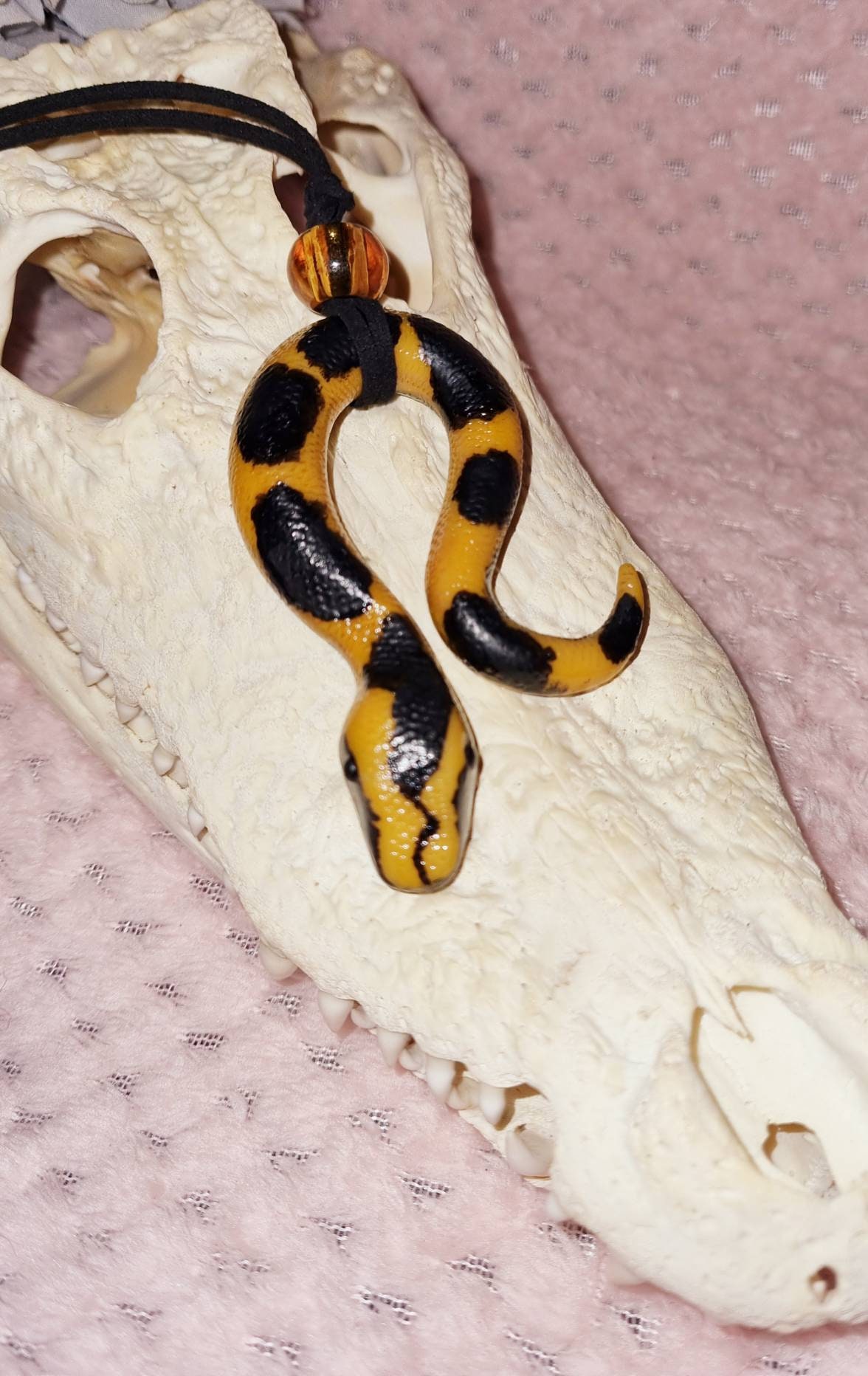 Realistic Snake Pendant Polymer Clay Sculpted Snake Necklace - Etsy UK