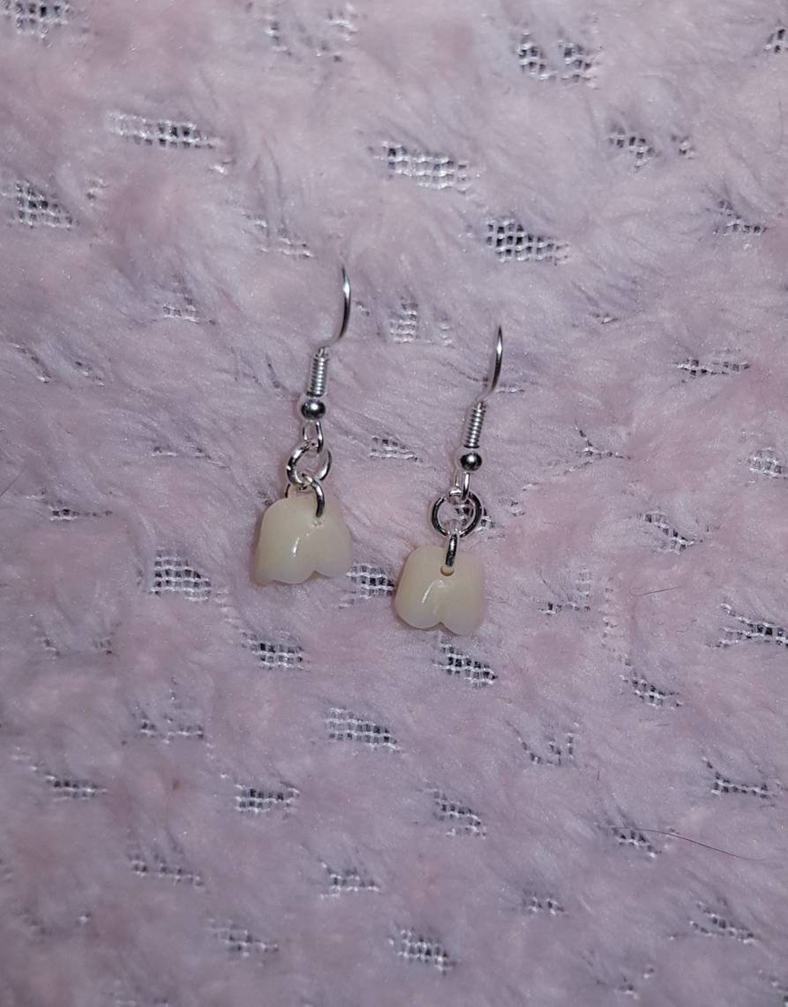 Tooth Earrings Teeth Earrings Realistic Human Teeth - Etsy