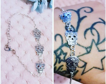Sugar Skull Bracelet | Etsy
