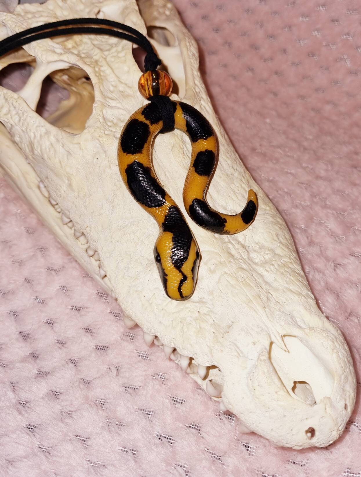 Realistic Snake Pendant Polymer Clay Sculpted Snake Necklace - Etsy UK