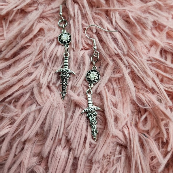 Dagger Earrings - Etsy