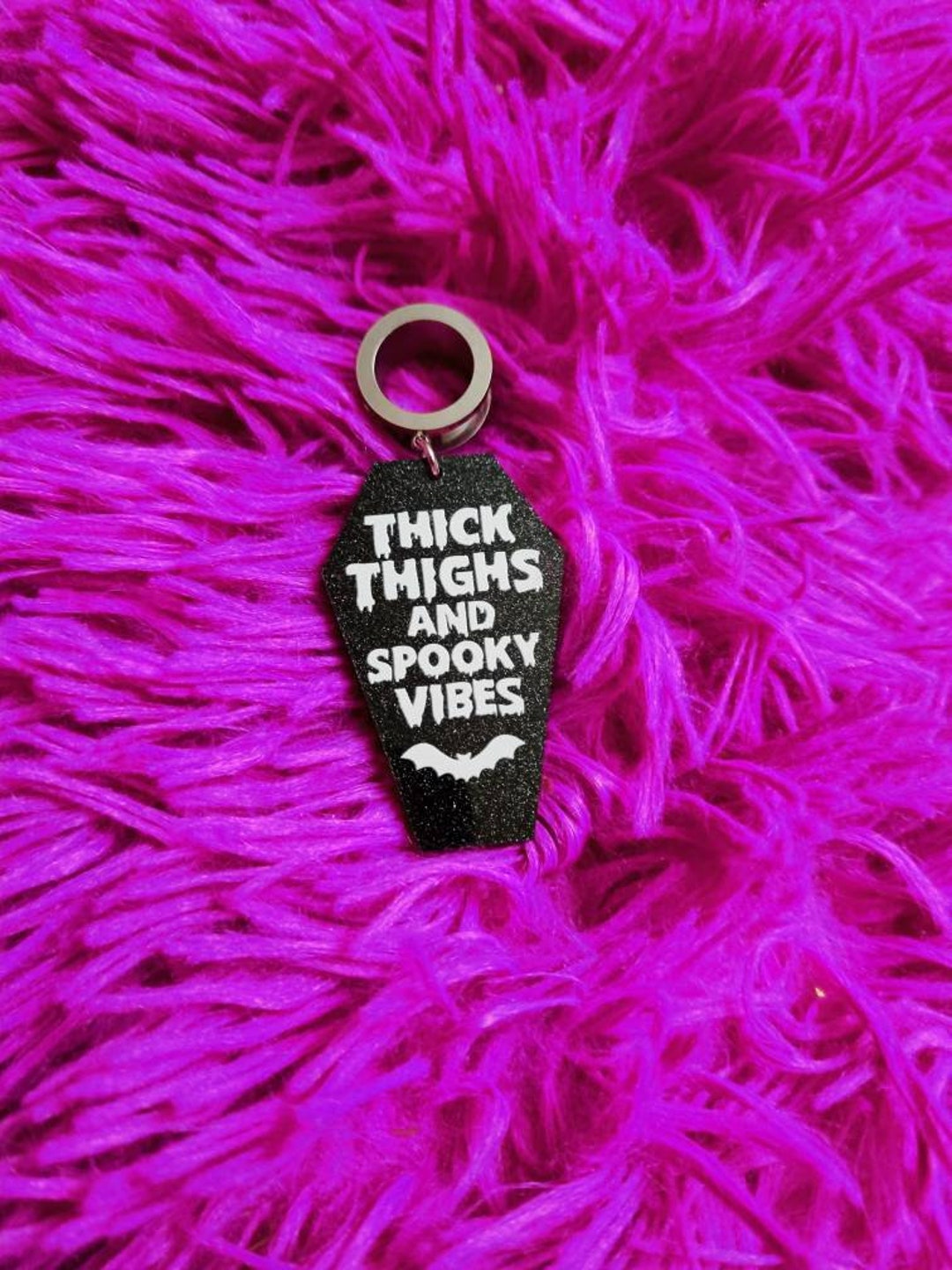 Coffin Dangle Tunnel 2g 0g 00g 1/2 9/16 5/8 13/16 Stainless Steel 6mm ...