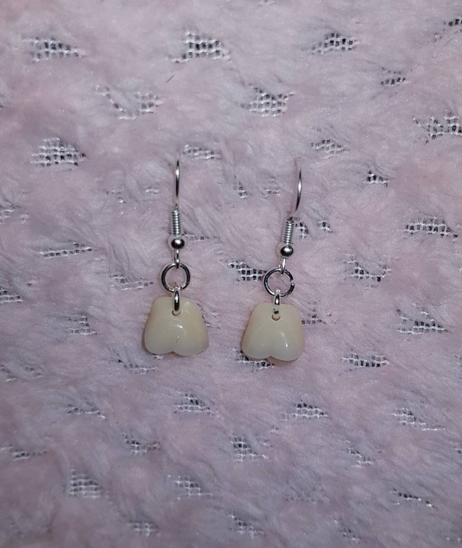 Tooth Earrings Teeth Earrings Realistic Human Teeth - Etsy