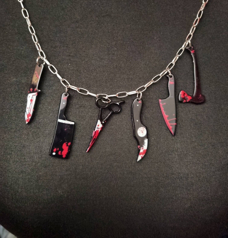 Murder Weapon Necklace True Crime Necklace Gothic Horror | Etsy