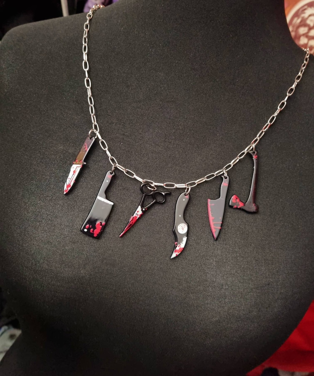 Murder Weapon Necklace, True Crime Necklace, Gothic Horror - Etsy