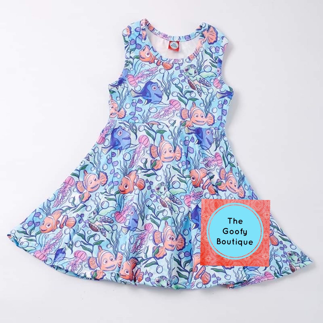 Disney NEMO Twirl Dress Kids 12/18 up to 14/16 Dory SLEEVELESS Tank - Etsy