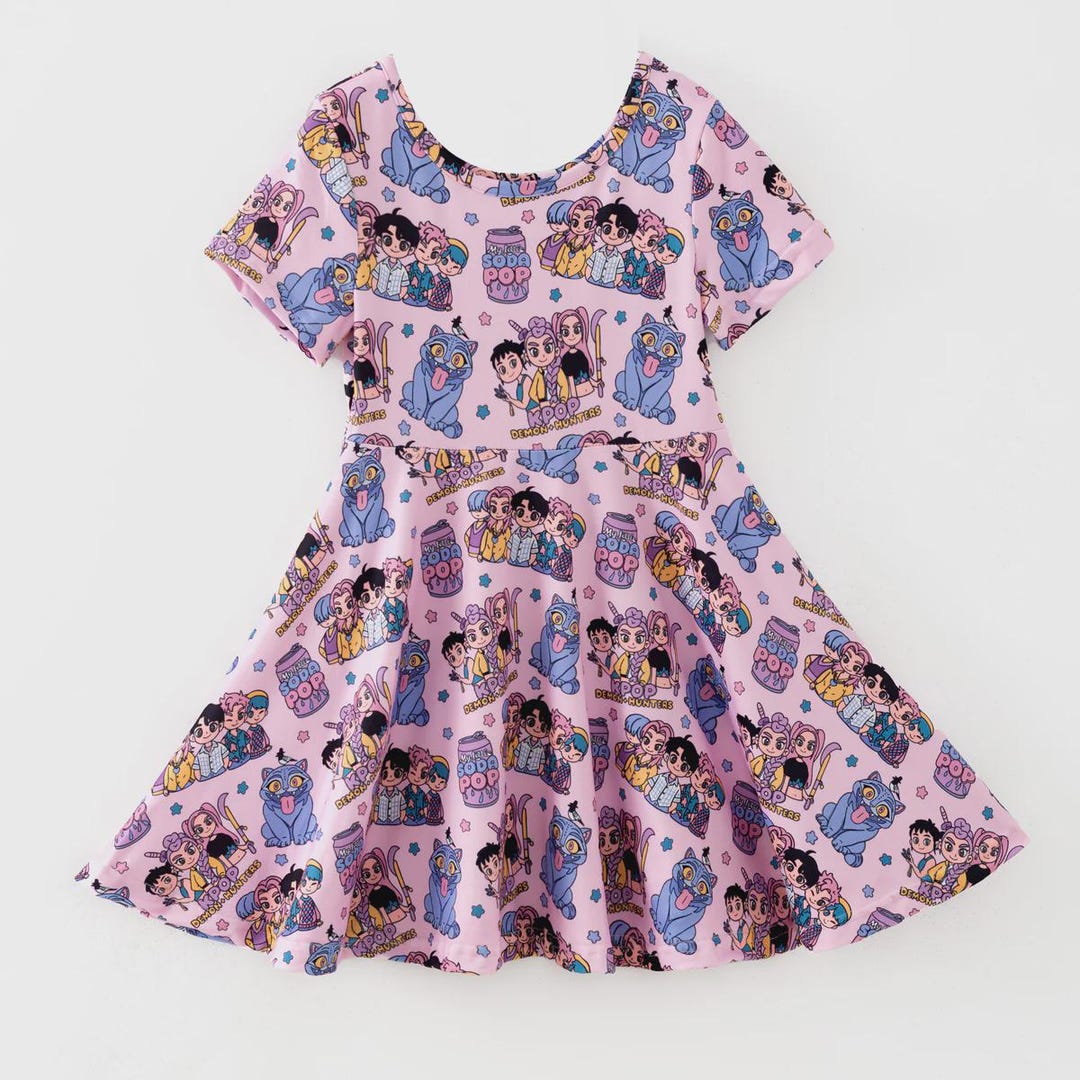 Huntrix Kpop Demon Hunters Dress K Pop Saja Boys SODA POP Huntrix Girls ...