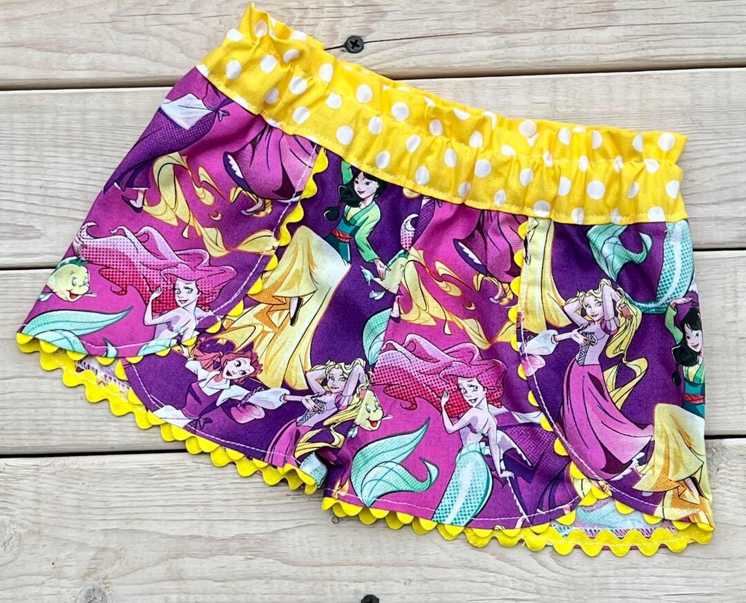DISNEY PRINCESS Shorts Clothes Newborn to Size 12 - Etsy