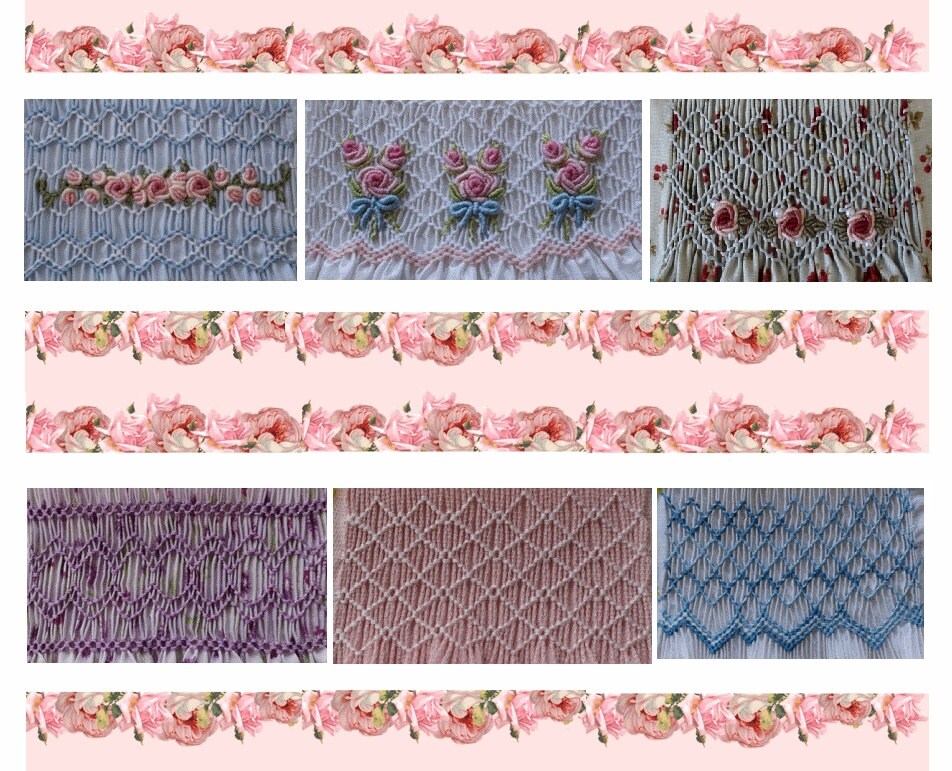 PDF Smocking Plates and Embroidery Designs Pattern for | Etsy