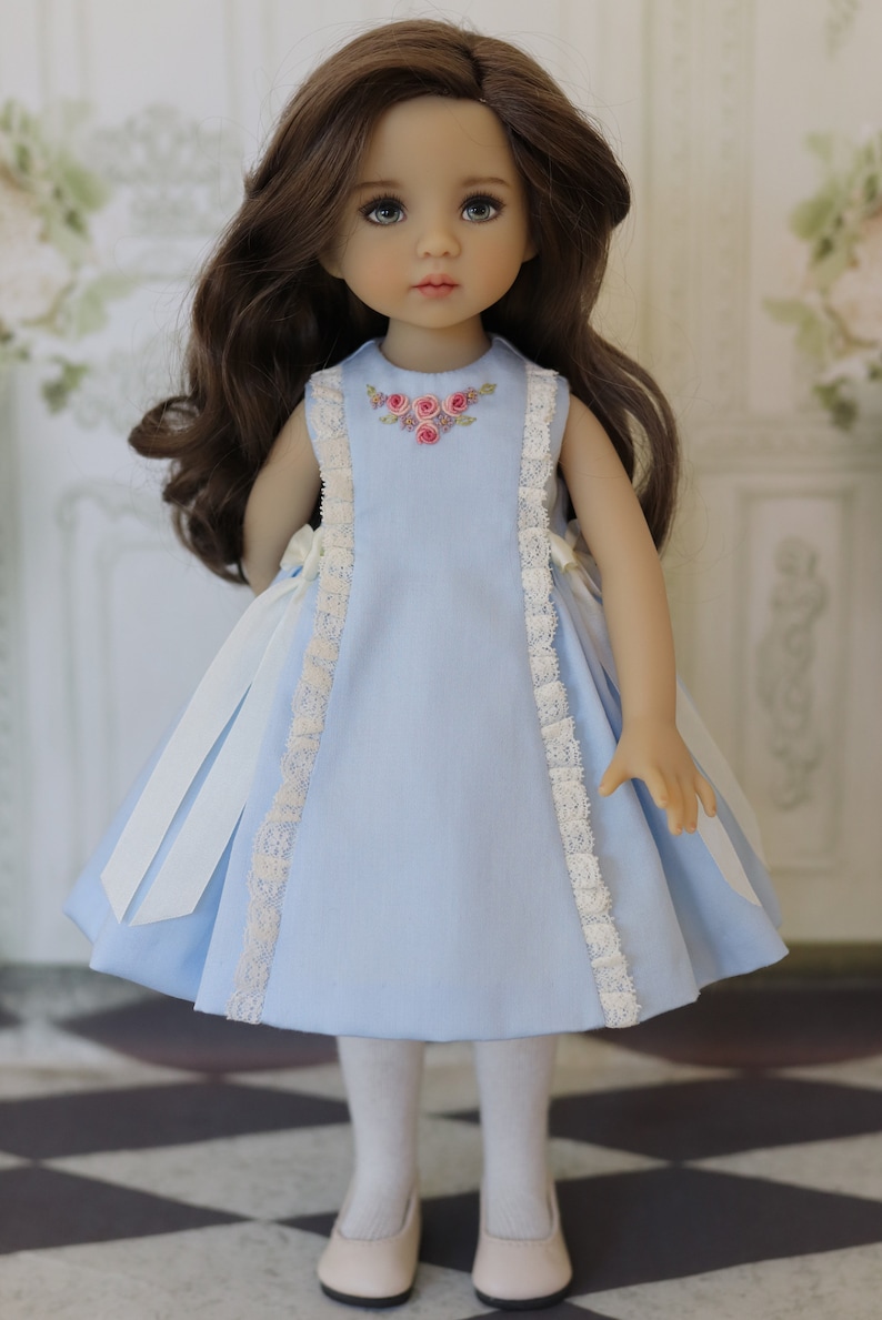 PDF "princess Rose" Embroidered Dress Pattern for 13" Dianna Effner ...