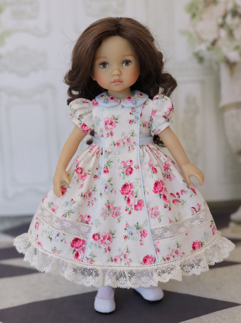 PDF "princess Rose" Embroidered Dress Pattern for 10" Boneka Tuesday ...