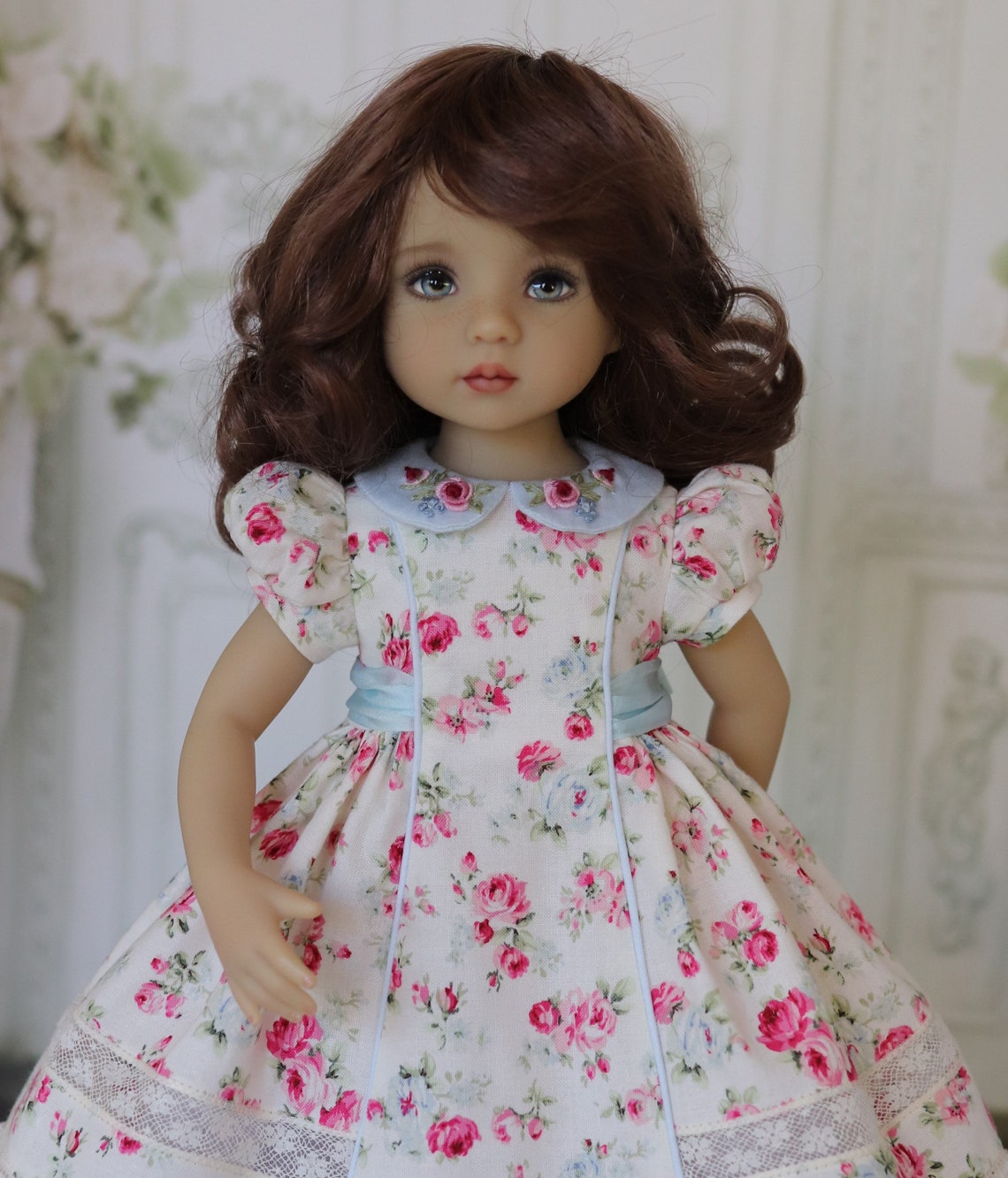 PDF "princess Rose" Embroidered Dress Pattern for 13" Dianna Effner ...