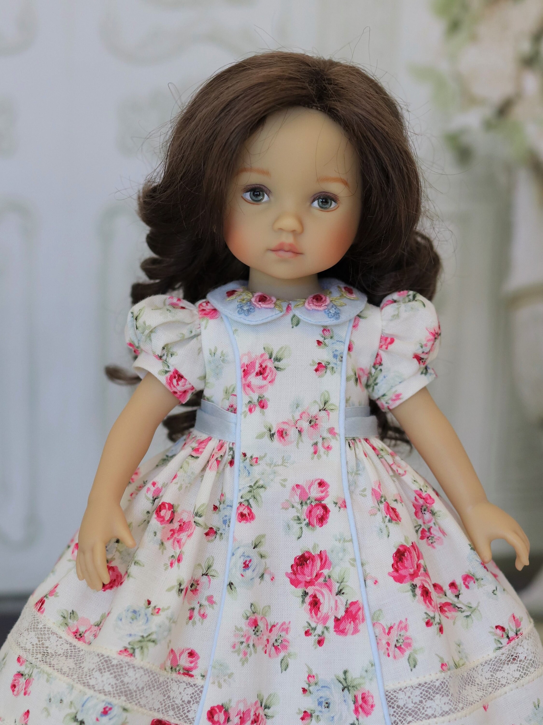 PDF "princess Rose" Embroidered Dress Pattern for 10" Boneka Tuesday ...