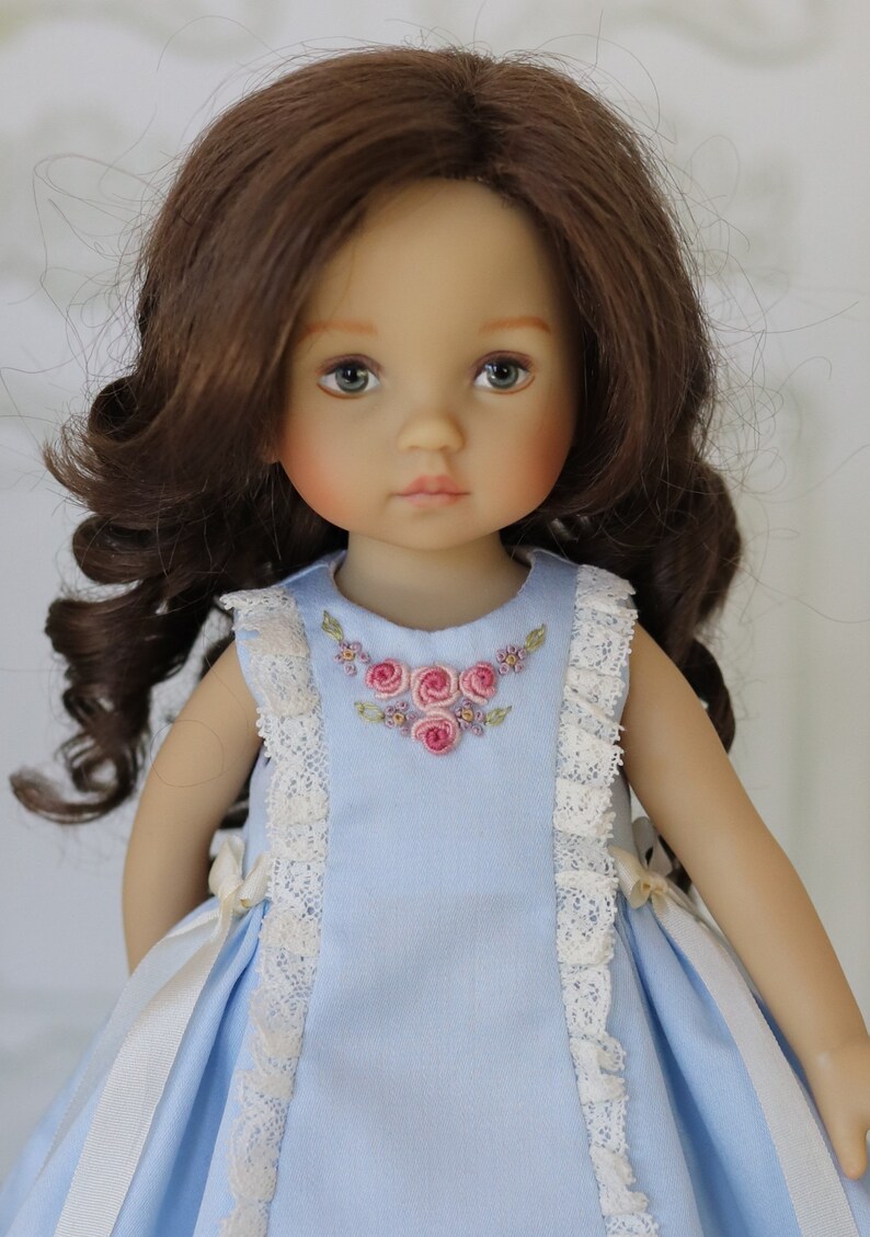 PDF "princess Rose" Embroidered Dress Pattern for 10" Boneka Tuesday ...