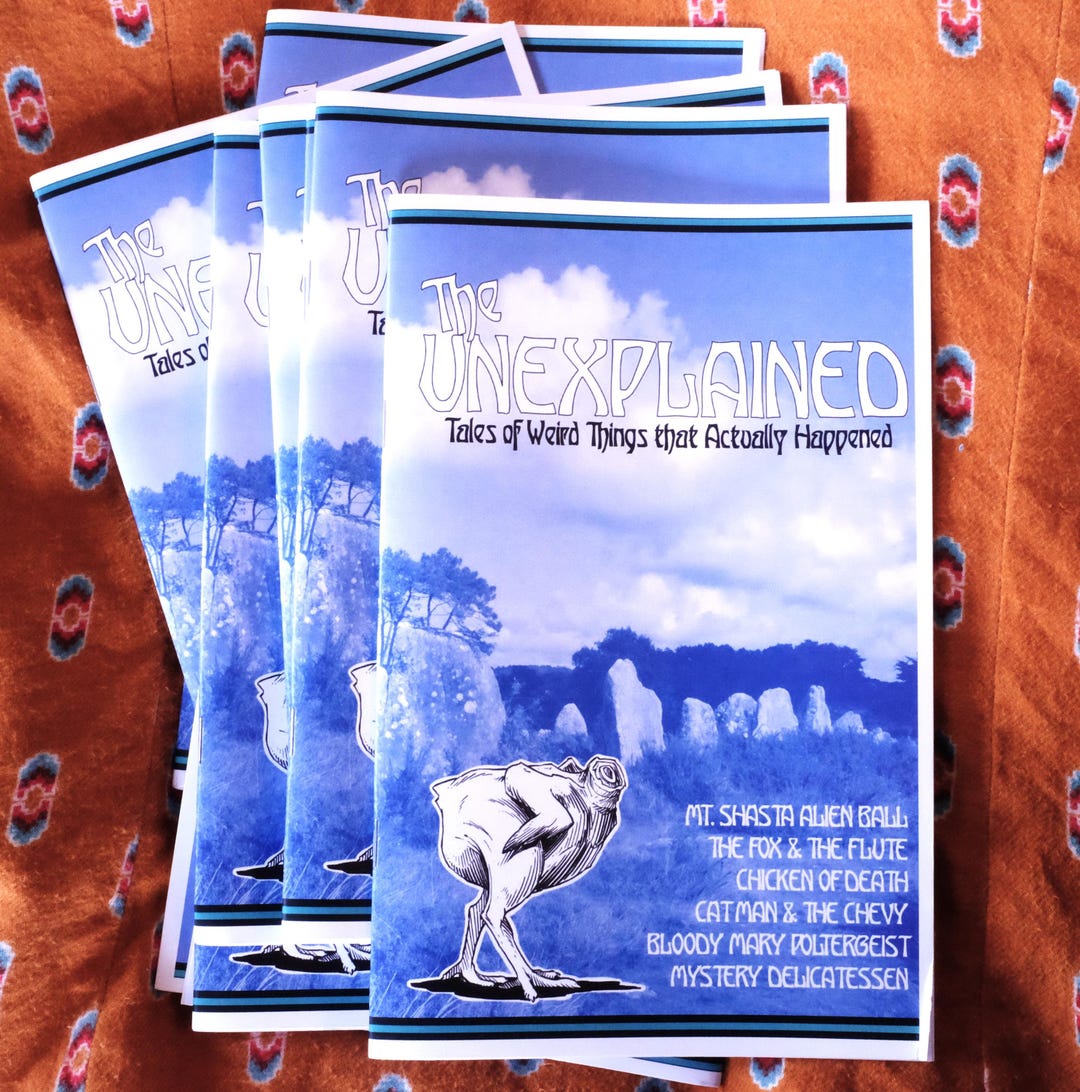 The Unexplained Zine: Tales of Weird Things That Actually Happened - Etsy