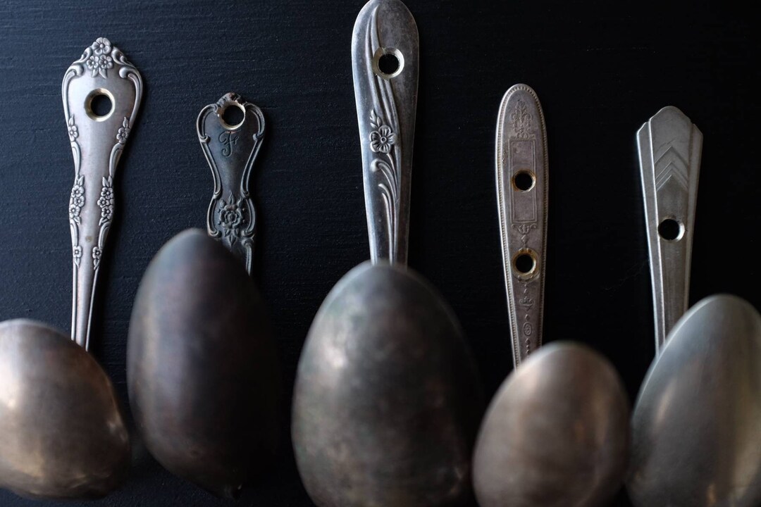Upcycled Silverware Hook: Vintage Spoon or Fork, Kitchen Organization ...