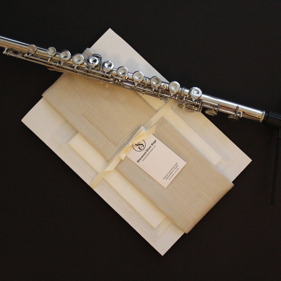 Linen Flute Bag Flute Cover Lined W/ Anti Tarnish Fabric | Etsy