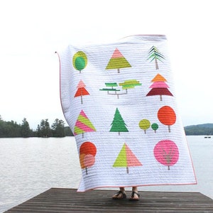 Little Forest Quilt Pattern: Modern Skill Builder (PDF Download) - Etsy