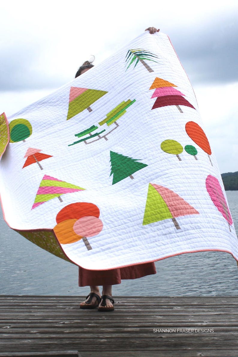 Little Forest Quilt Pattern: Modern Skill Builder (PDF Download) - Etsy