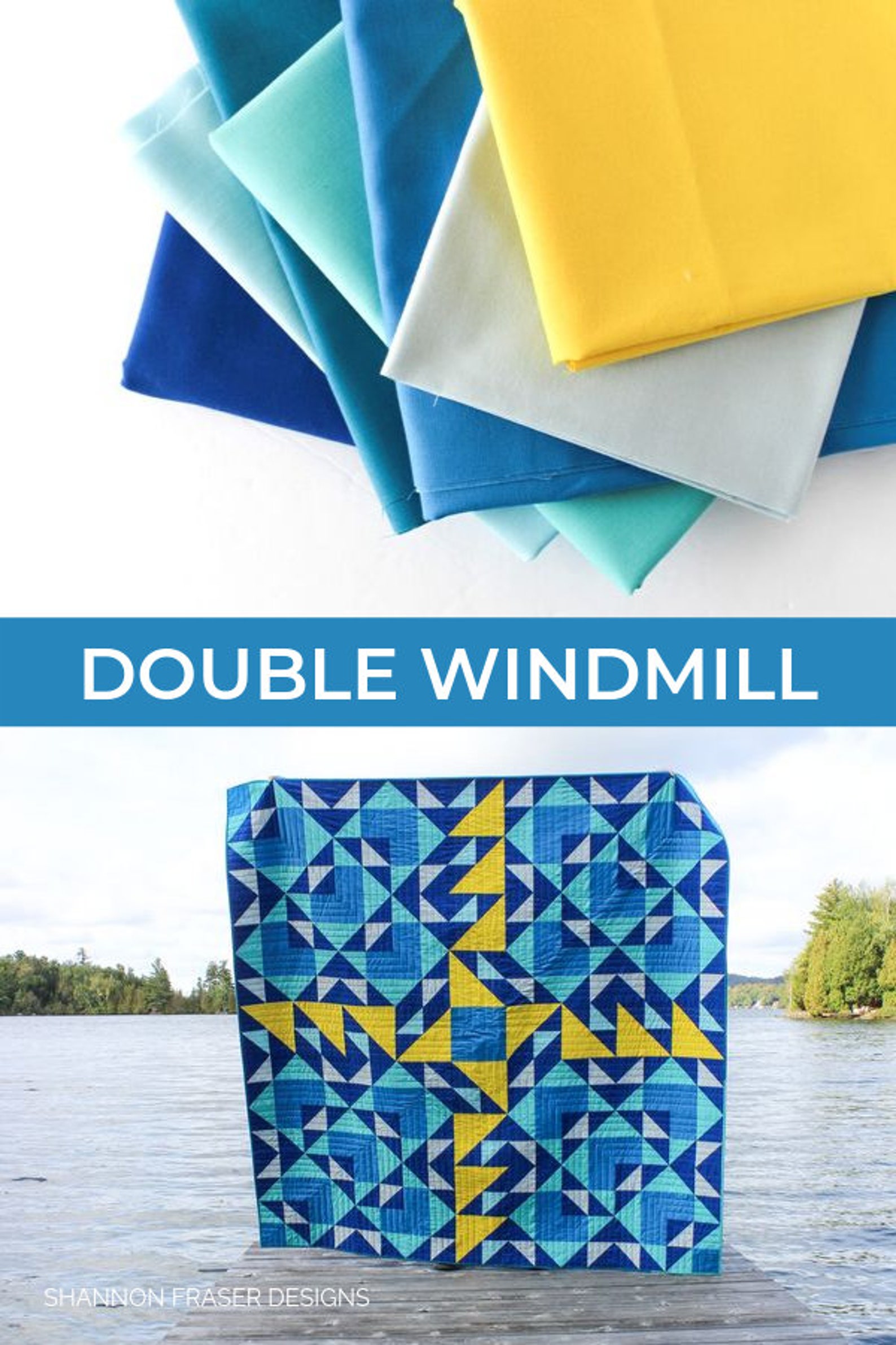 Double Windmill Quilt Pattern Modern Beginner Friendly Quilt | Etsy
