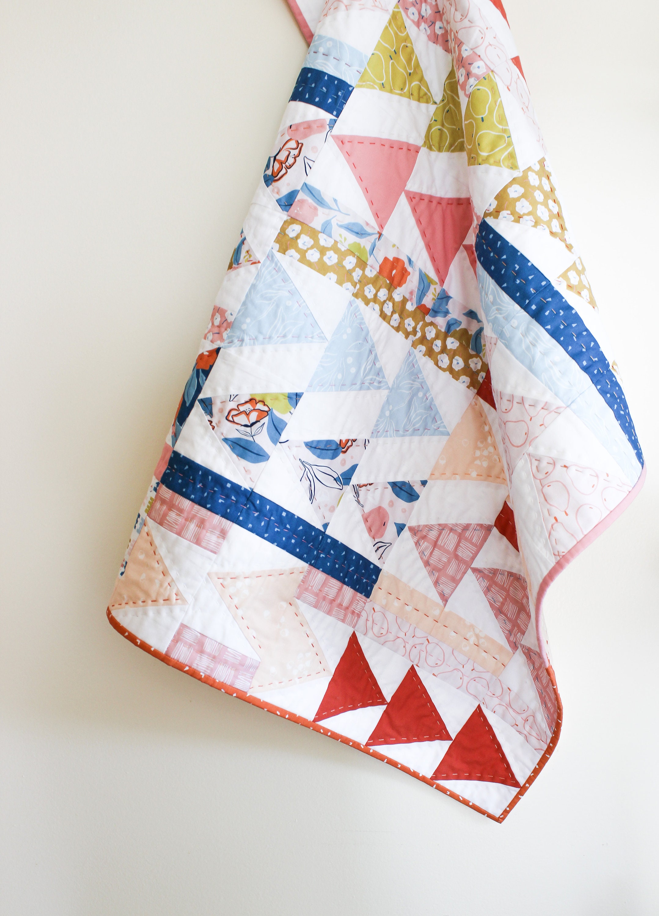 Flight Plan Quilt Pattern Modern Triangle Quilt Pattern - Etsy Canada